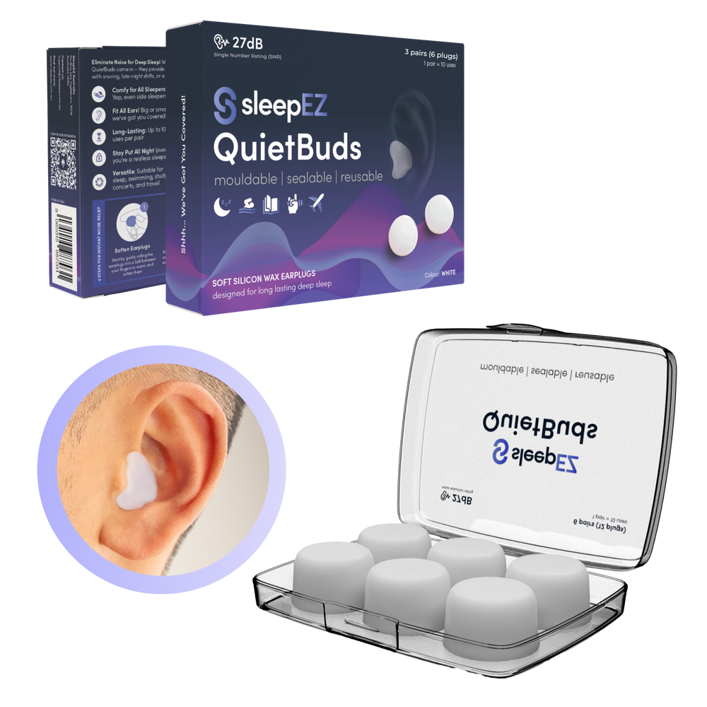 QuietBuds Earplugs for Sleeping & Deep Rest | SleepEZ