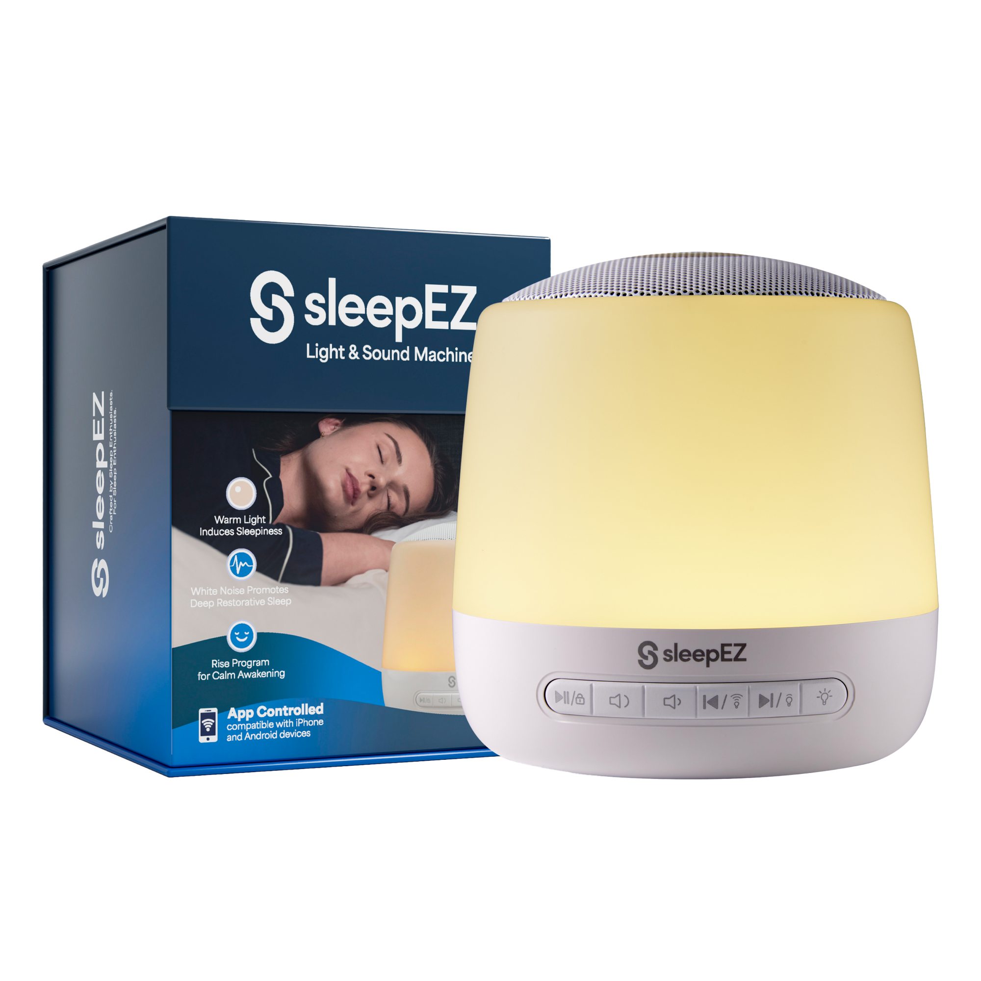 Buy White Noise Sound Machine for Sleep - 34 Sounds | SleepEZ